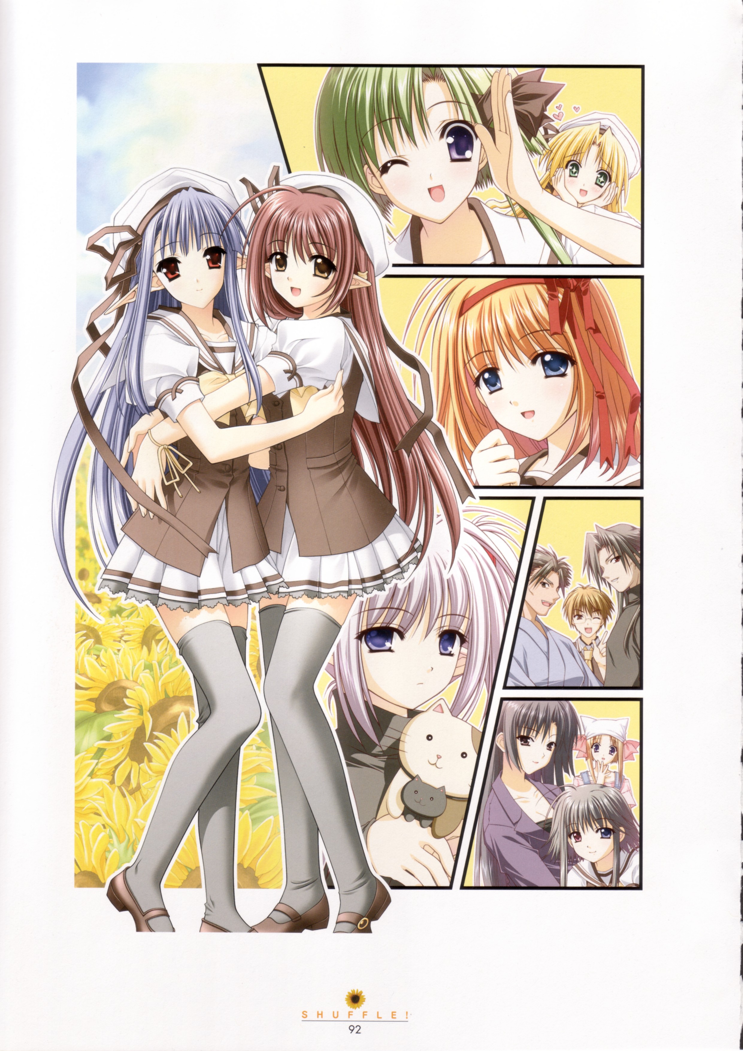 nishimata aoi suzuhira hiro shuffle benibara nadeshiko eustoma forbesii fuyou kaede kareha ...